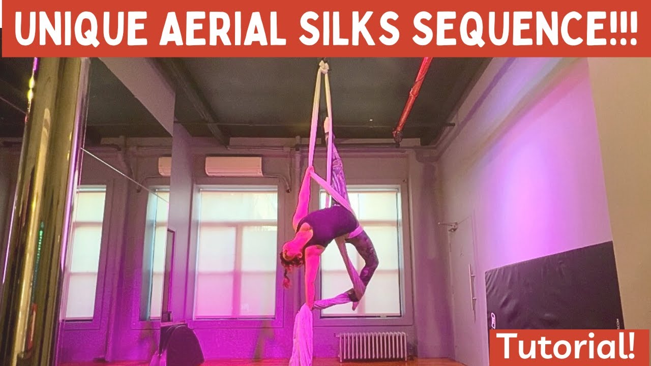 Unique Splitty Advanced Beginning Aerial Silks Sequence Tutorial!