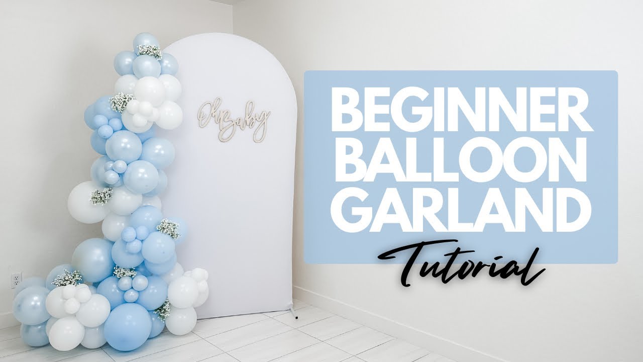 DIY Balloon Garland Tutorial for Beginners | Easy Step-by-Step Balloon Decoration