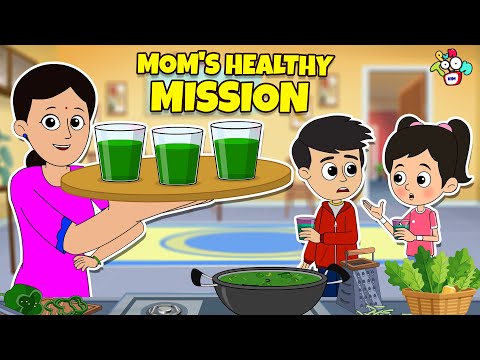 Mom’s Healthy Routine | Animated Stories | English Cartoon | Moral Stories | PunToon Kids