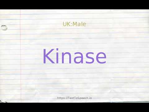 How to pronounce kinase