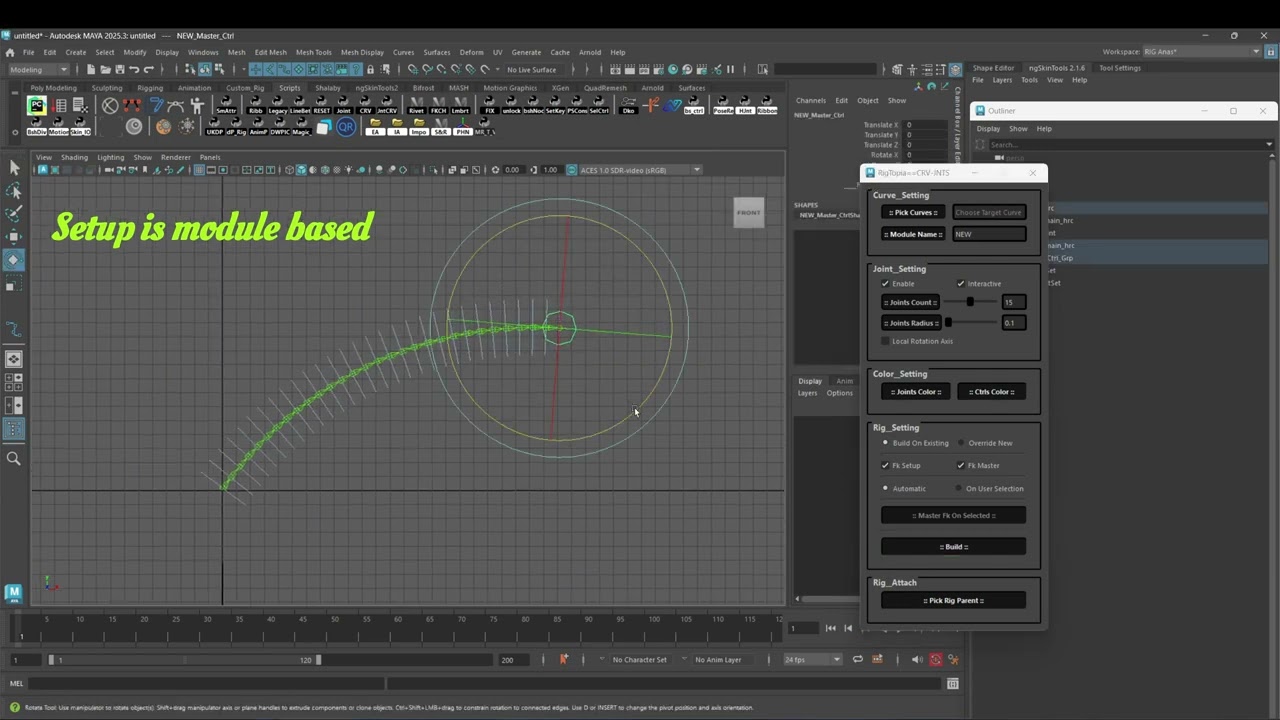 Procedural Curve Rigging - Coding - Tech-Artists.Org