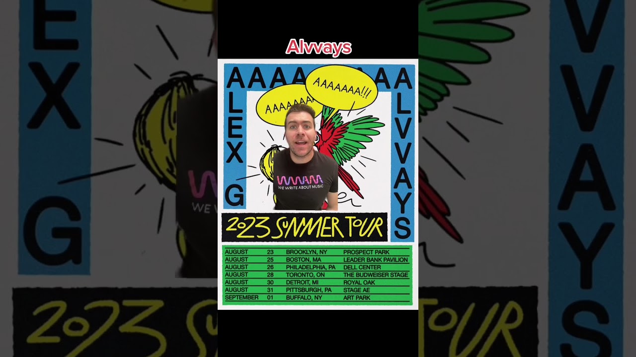 Alex G & Alvvays Announce Co-Headlining Tour! #alexg #alvvays #concerts #summerconcert