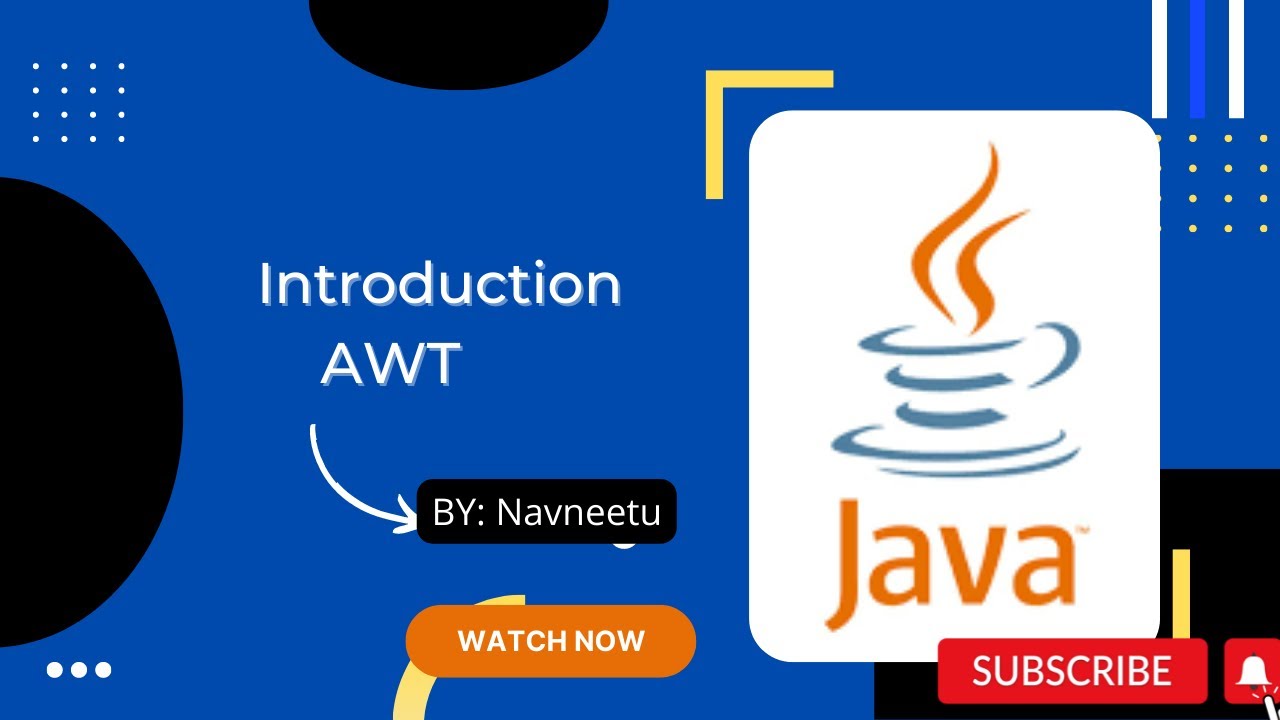 Introduction to AWT |AWT|How use AWT in Java