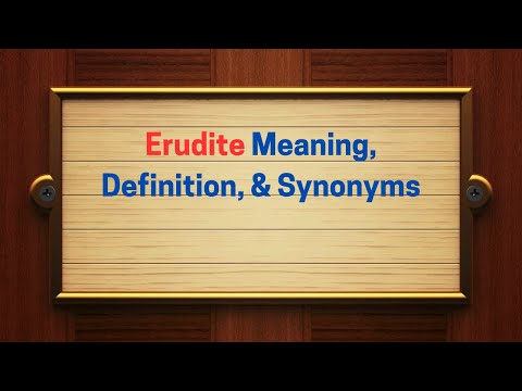 Erudite Meaning, Definition, & Synonyms | Thesaurus Thrive
