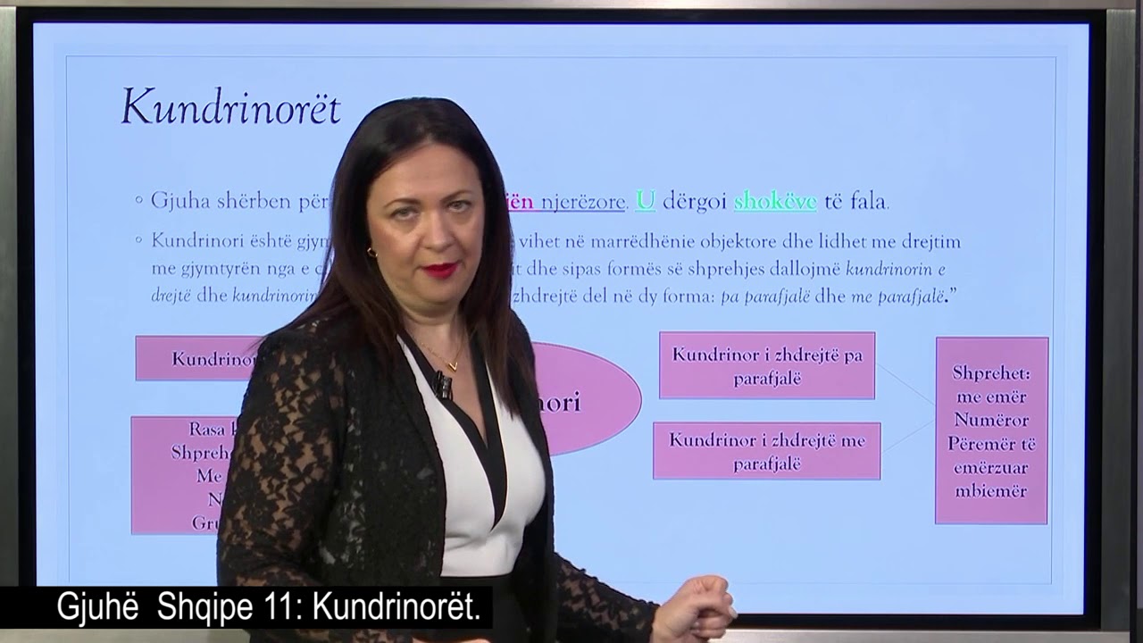 Gjuhë Shqipe dhe Letërsi - Kundrinorët