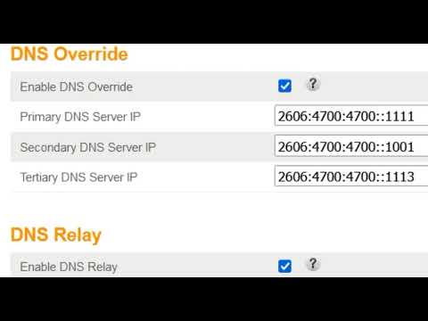To set up Cloudflare's DNS servers 1 1 1 1 and 1 0 0 1 on a router