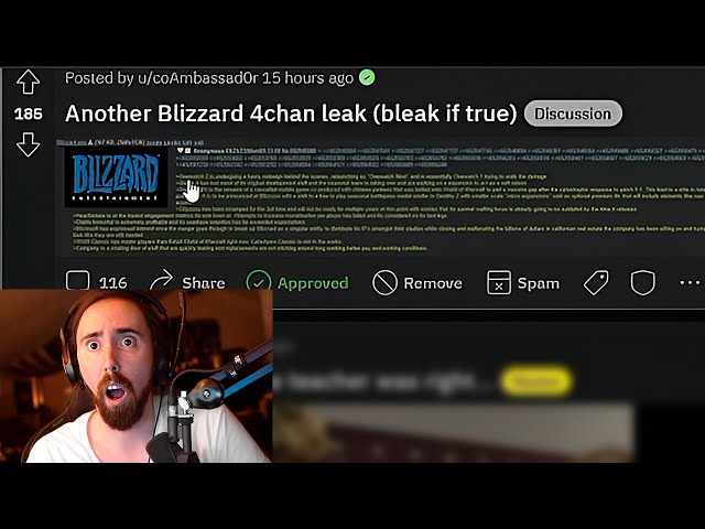 "Unironically killing the game" - Asmongold comments on World of Warcraft leak claiming alleged ...