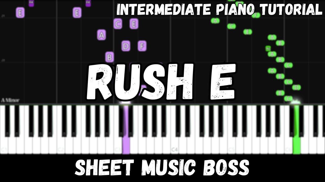 Rush E (Advanced Piano Tutorial)