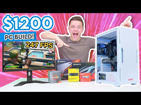 $1200 Gaming PC Build 2021! [Full Build Guide - ft RX 6600XT Gaming Benchmarks!]