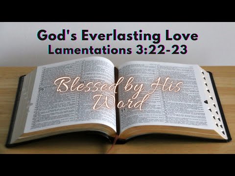 Verse Of The Day | Today's Verse : Lamentations 3:22-23 | God's Everlasting Love