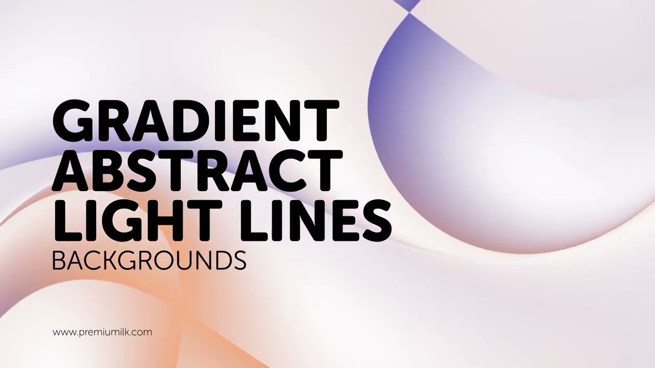 Gradient Abstract Light Lines Backgrounds - Elements | After Effect Template