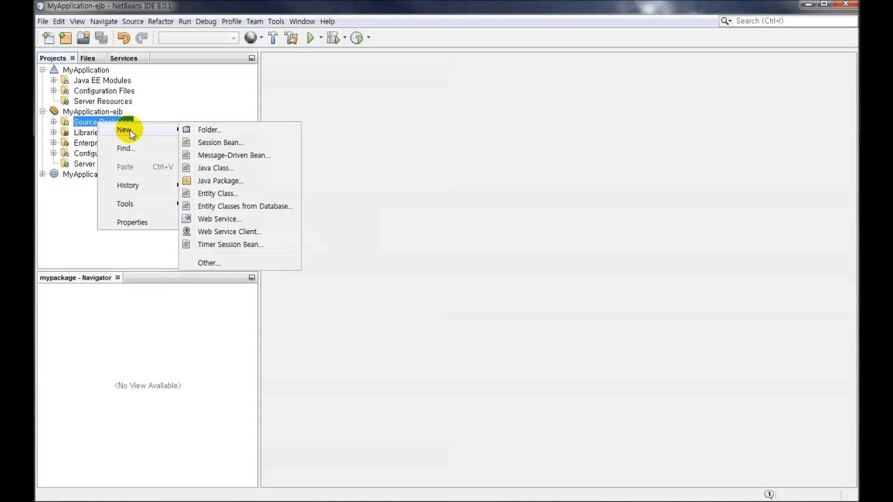 Netbeans & EJB tutorial 1: Creating Session Beans