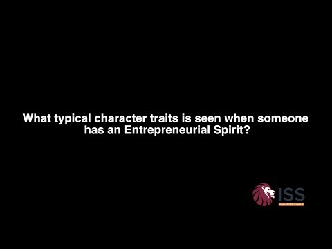 Traits of Entrepreneurial Spirit