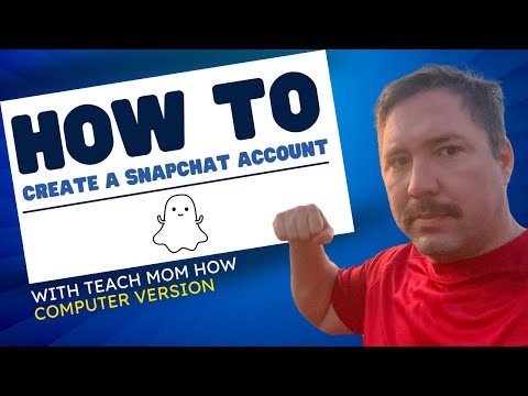 How to Create a SnapChat Login on a Computer 2024 | Teach Mom How