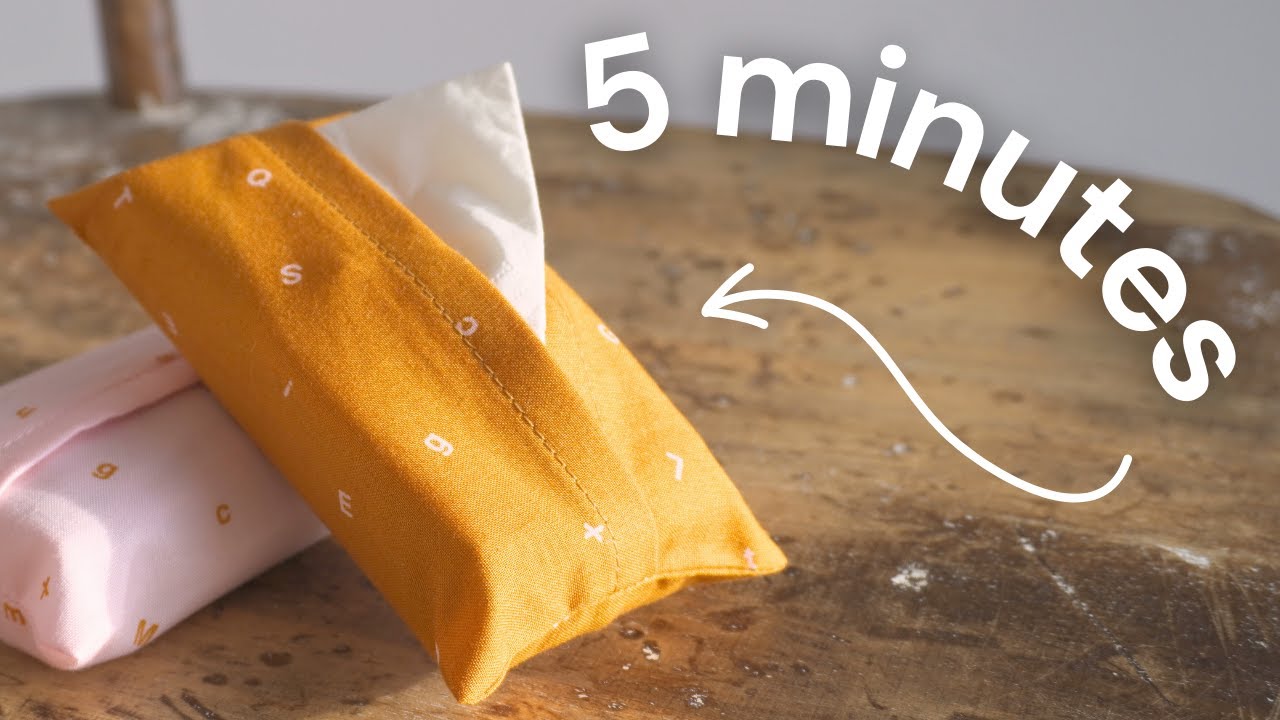 Unbelievably Easy Tissue Holder Sewing Tutorial for Beginners