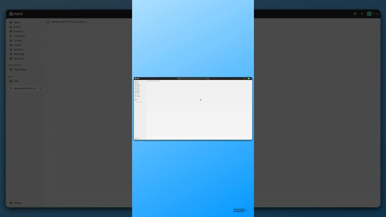 🎥  How to add a Cookie Banner to Shopify