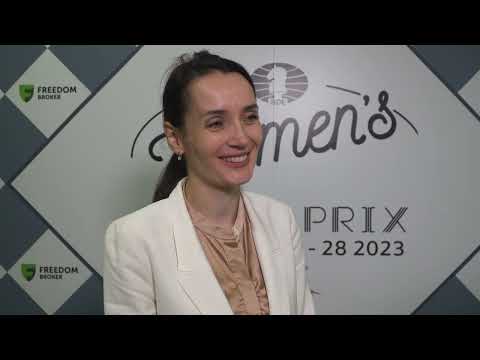 Interview with Kateryna Lagno | FIDE Women's Grand Prix in Nicosia | 1 Round