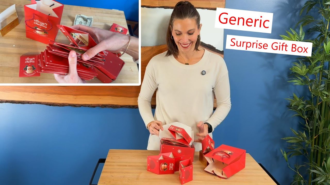 Generic Surprise Gift Box, great way to give money  #money #moneygift #gift