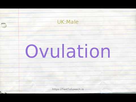 How to pronounce ovulation