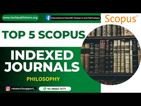 Top 5 scopus indexed journal Philosophy