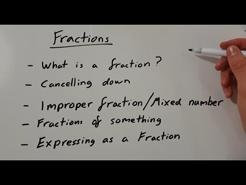 What is a fraction? Simplifying, Improper fractions, mixed numbers and more - Mitch Maths