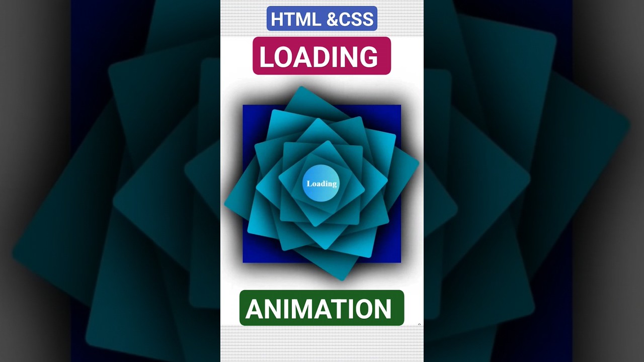 Quick CSS Loading Animation | Html CSS Animation Effects (Short Tutorial) #html #css #shorts #viral