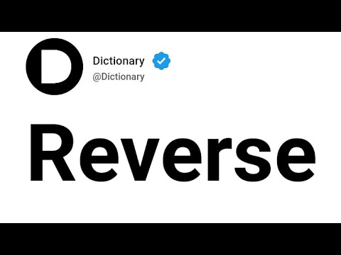 Reverse Meaning In English