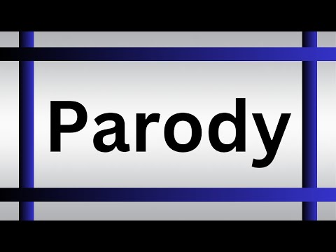 How To Pronounce Parody | What Is The Meaning Of Parody
