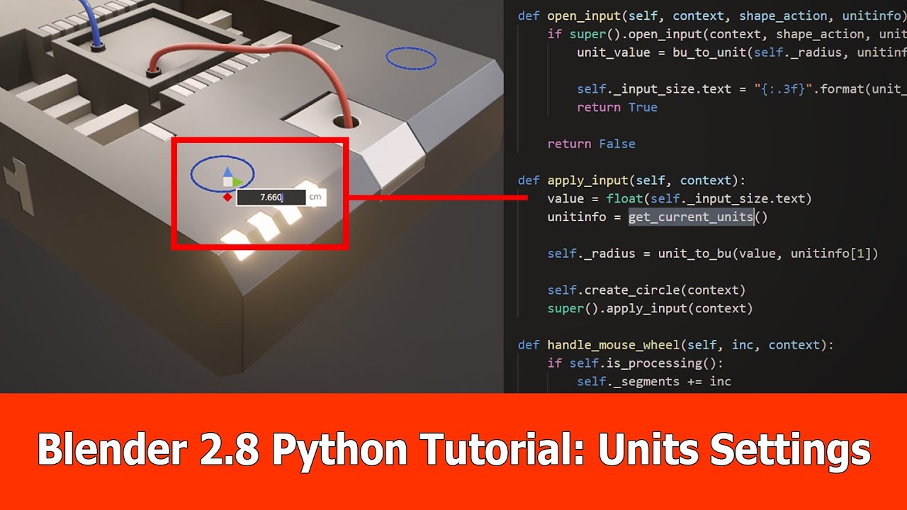 Blender 2.8 Python Tutorial : Units Settings