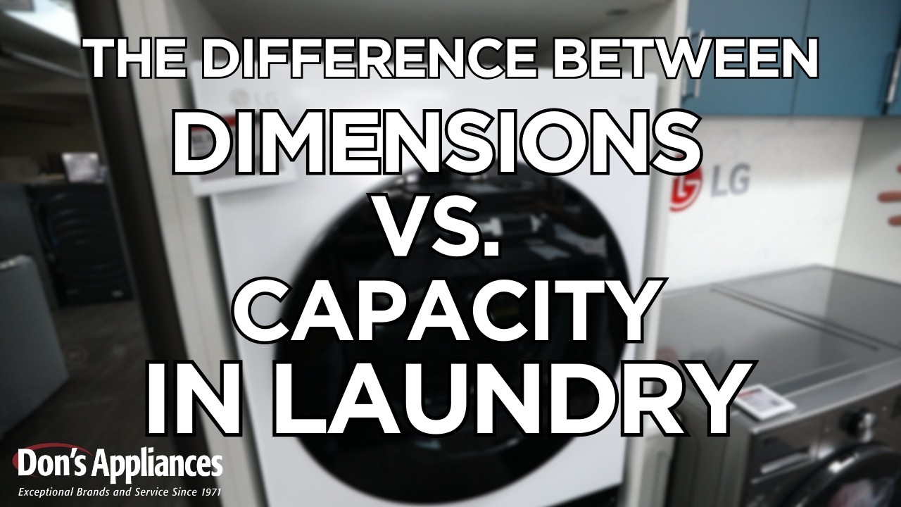 Washer & Dryer Sizes Explained | Dimensions vs Capacity