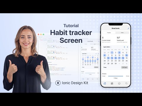 How to Create a Habit Tracker Screen | Ionic Design Kit
