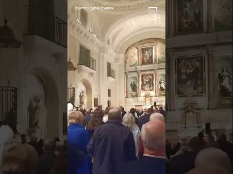 Spanish Catholics sing 'Our Lady of Knock' at Alcalá de Henares Cathedral