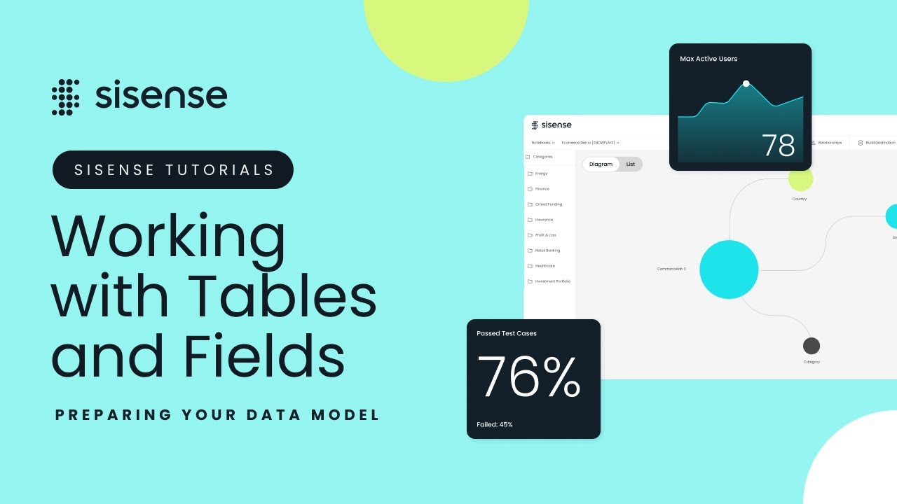 Working with Tables and Fields | Sisense Tutorials: Preparing your Data Model