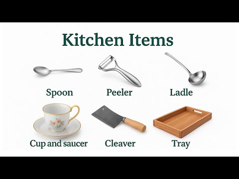 Learn English with Pictures: Kitchen Items