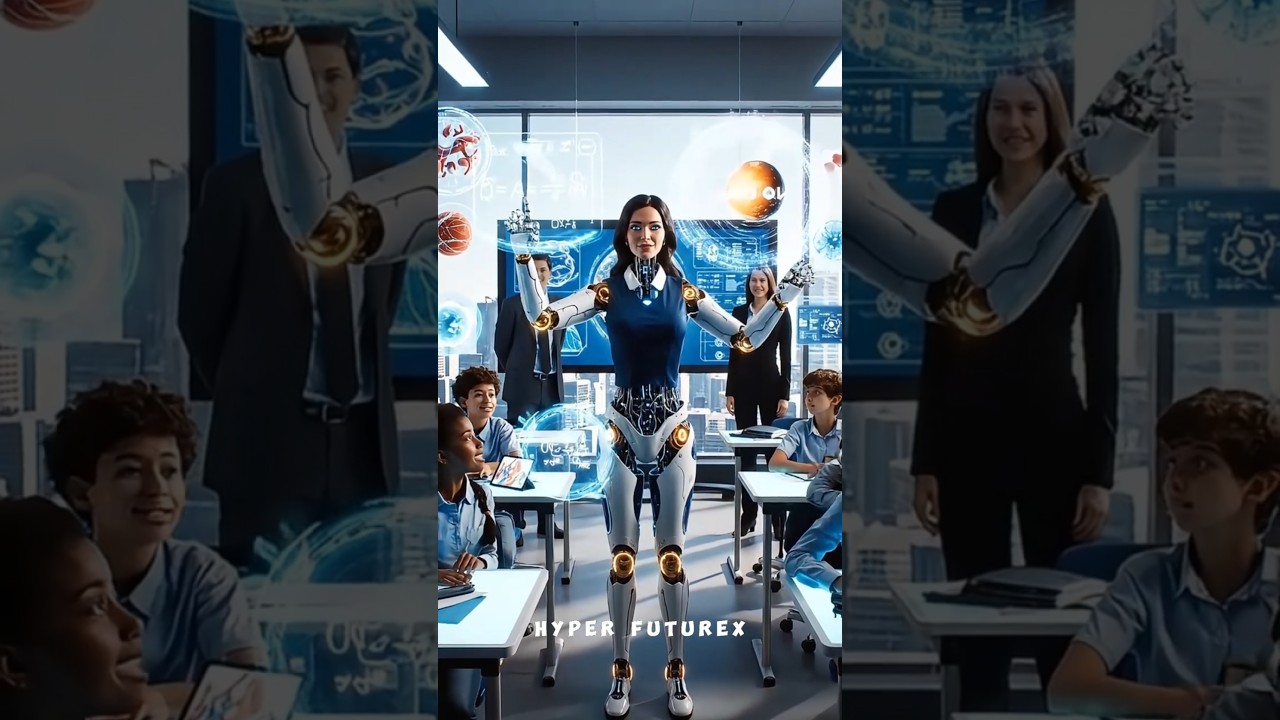 AI robot Teacher 🤖 Shocks School Principal 📚 #edtech #futureofeducation #educationrevolution