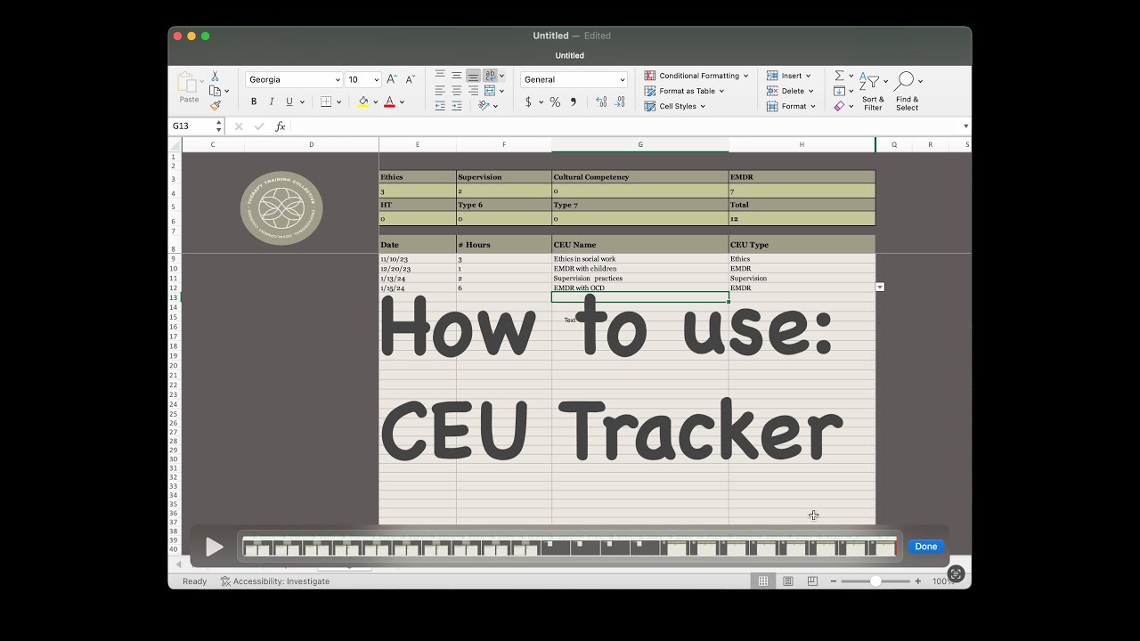 CEU tracker how to