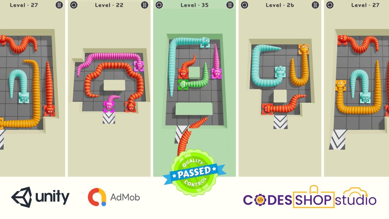Tangled Snakes Puzzle - Unity Sourcecode