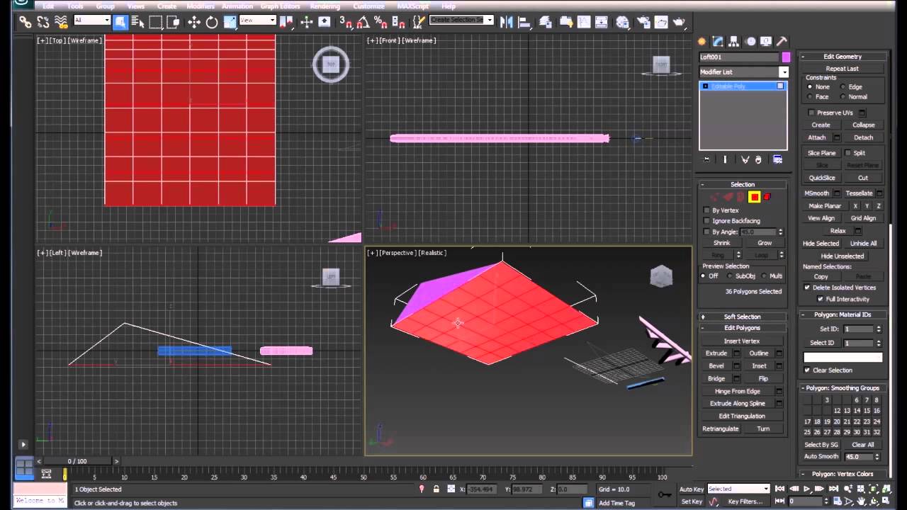 3D Max Loft Objects Basic Tutorial 010