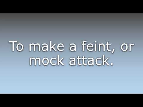 What does Feint mean?
