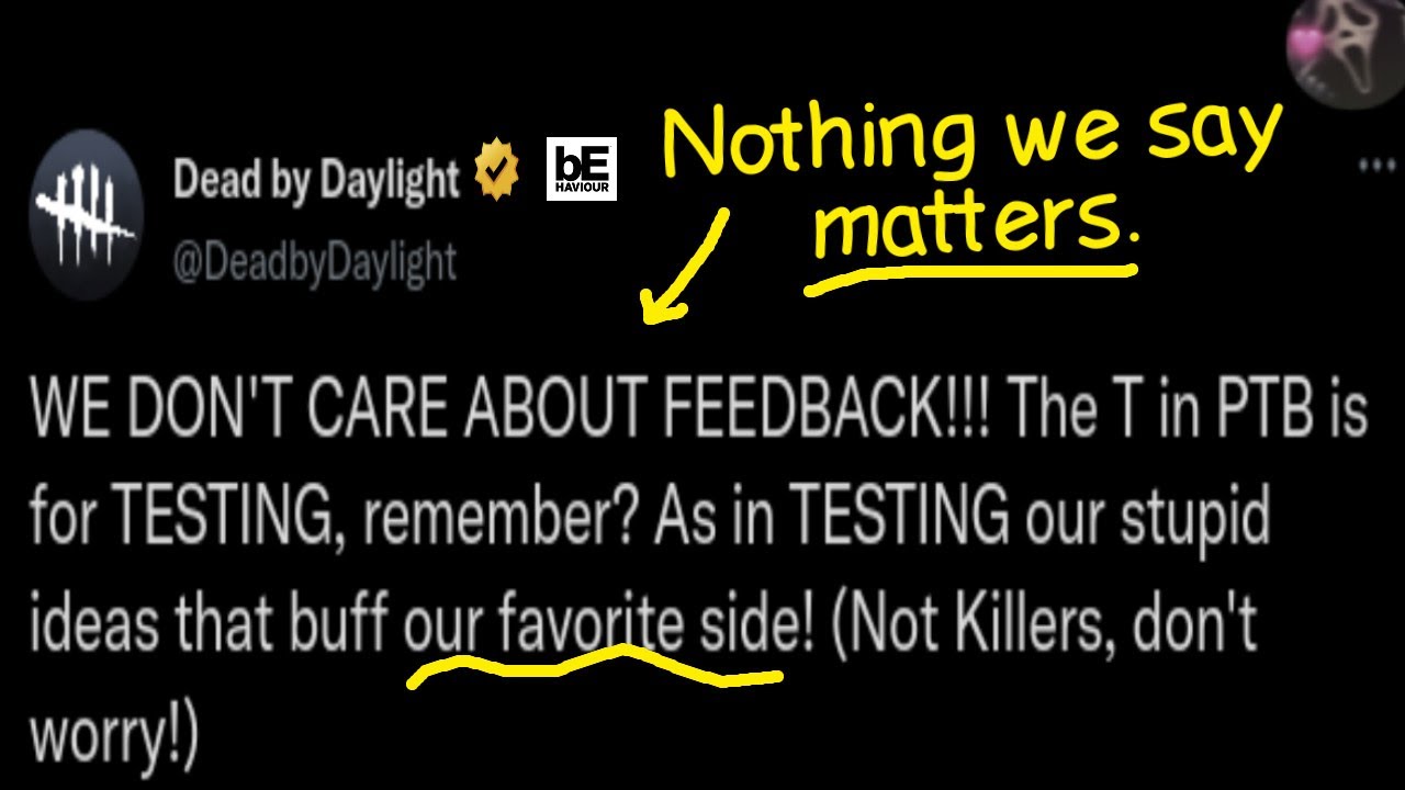 BHVR Doesn't Care About Our Feedback.