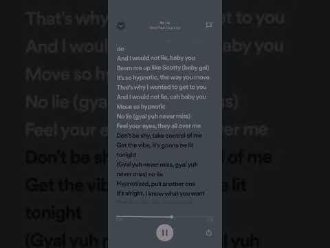No Lie - Sean Paul Feat. Dua Lipa: Sped Up