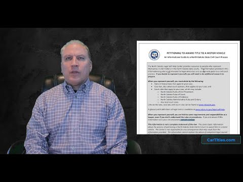 How To Apply For A Court Ordered Vehicle Title