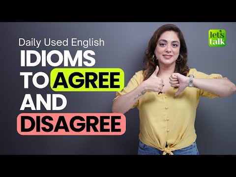 Daily Used English Idioms To Agree & Disagree | Learn English With Nysha #letstalk #idioms #esl