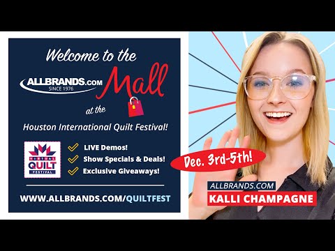 AllBrands.com Mall Booth at the 2020 Houston International Quilt Festival!
