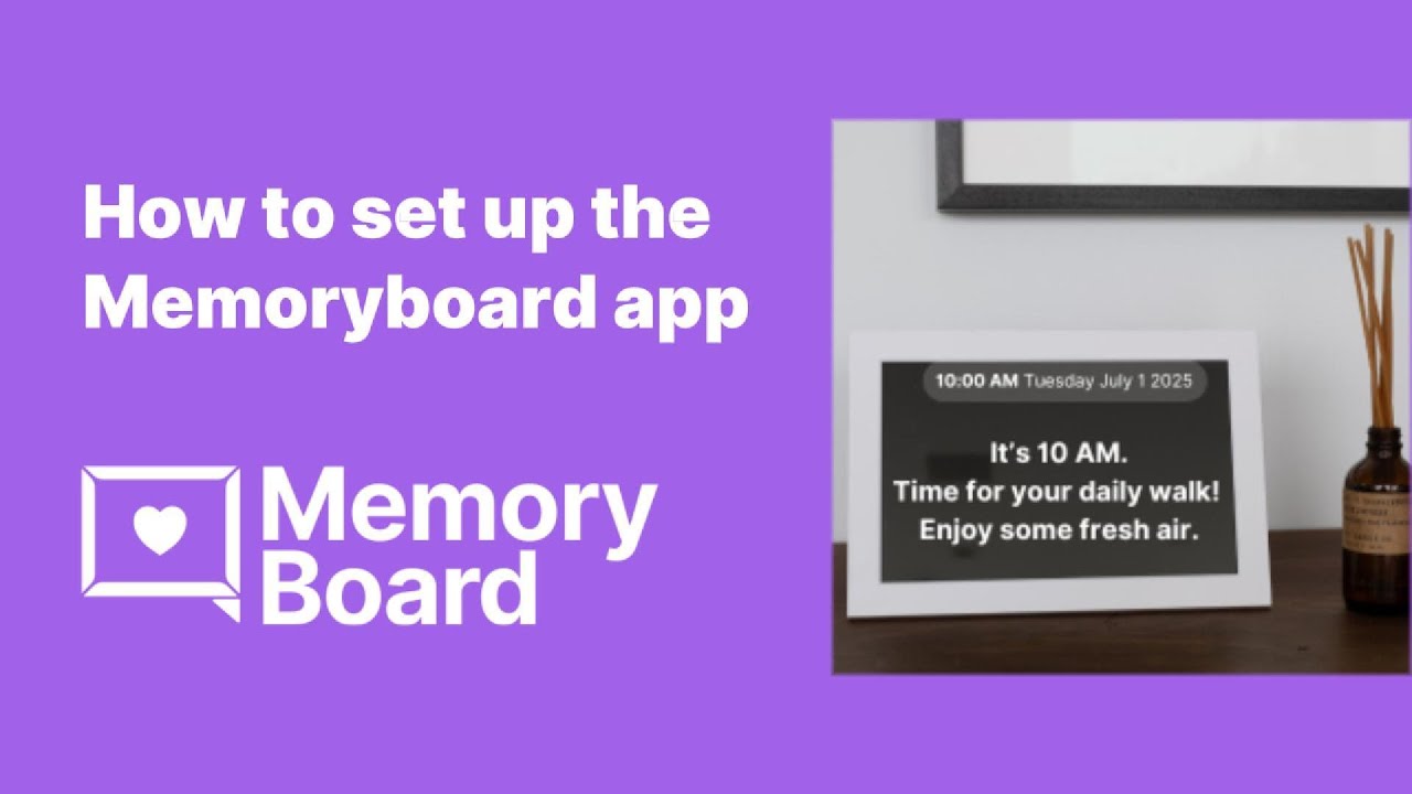 How to set up the Memoryboard app