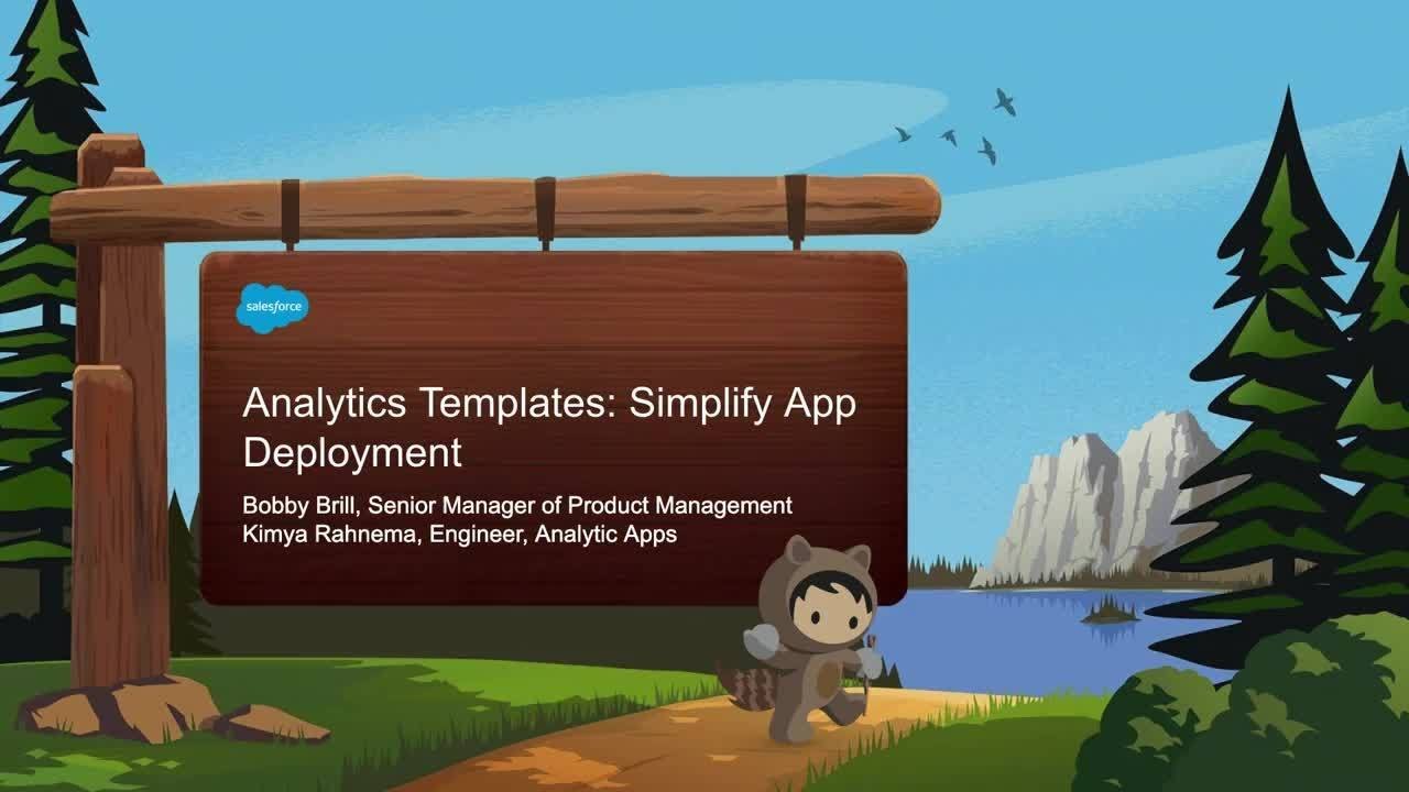 Analytics Templates: Simplify App Deployment
