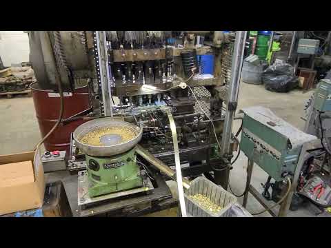 Button Factory Progressive Punch Press #antique #military
