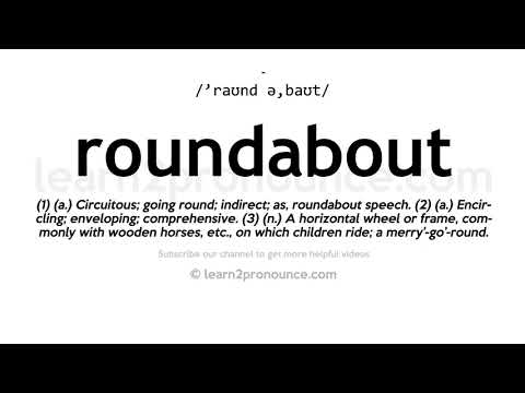 How to pronounce Roundabout | English pronunciation