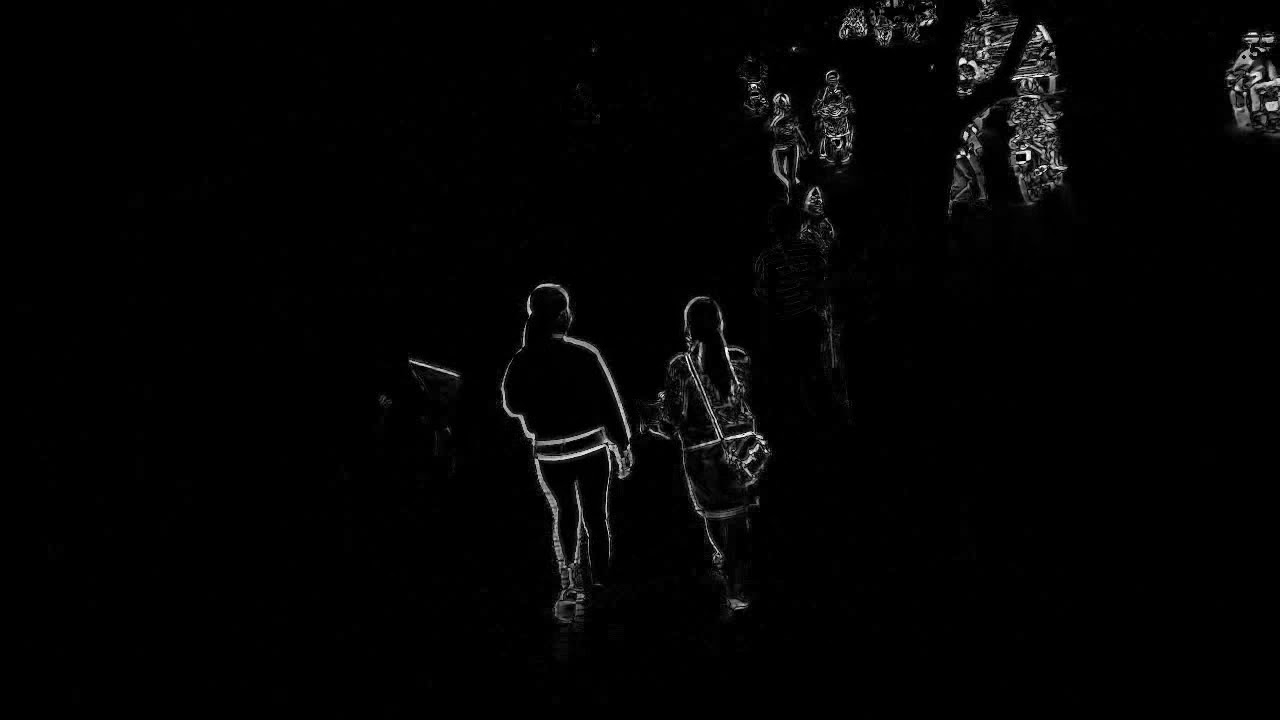 Frame subtraction using OpenCV (absdiff method)