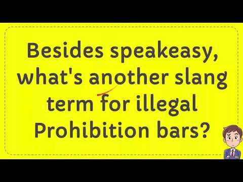 Besides speakeasy, what's another slang term for illegal Prohibition bars?